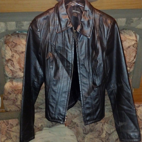Moda International | Jackets & Coats | Black Leather Jacket | Poshmark